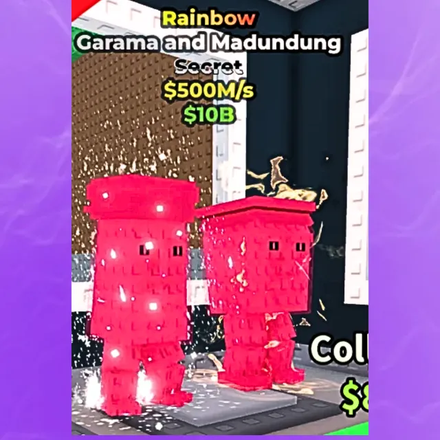 GARAMA AND MADUNDUNG RAINBOW 500M - STEAL A BRAINROT - Roblox Game Item ...