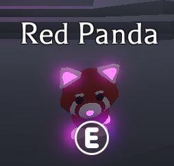 Pet | Adopt Me Mega Neon Red Panda - Game Items - Gameflip