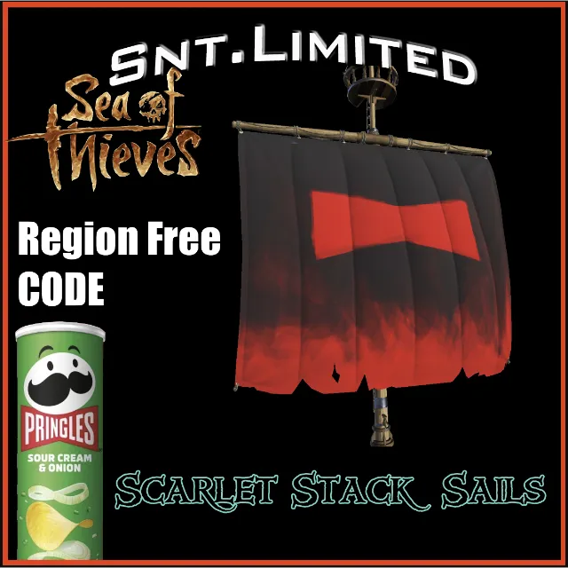 Sea of Thieves x PRINGLES - Scarlet Stack Sails (XBOX) - Other Game ...