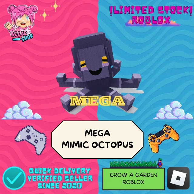 MEGA MIMIC OCTOPUS - Grow a Garden Game Item - Gameflip