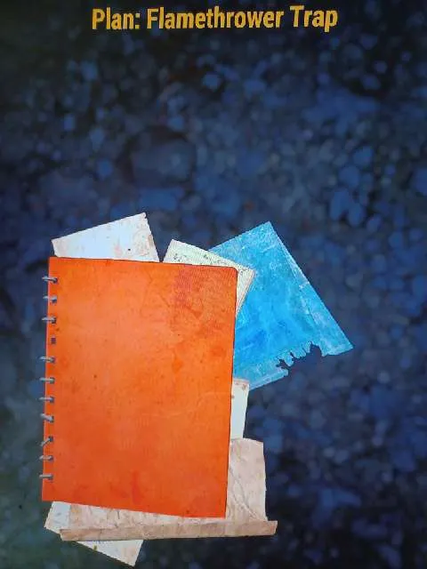 Plan | Flamethrower Trap - Fallout 76 Game Items - Gameflip