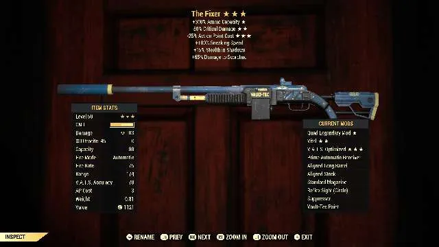 Q5025 Fixer - Fallout 76 Game Items - Gameflip