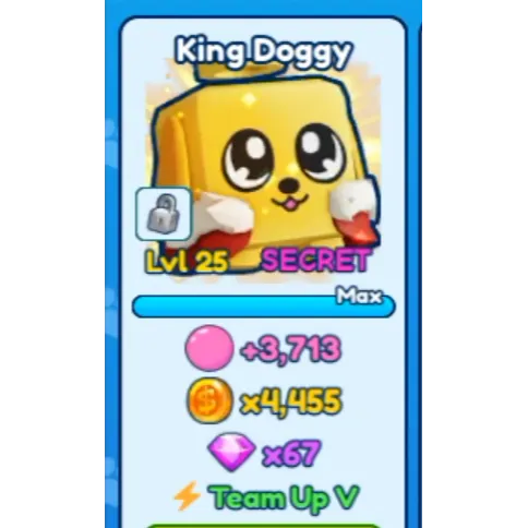 Secret King Doggy | BGSI - Bubble Gum Simulator Game Item - Gameflip