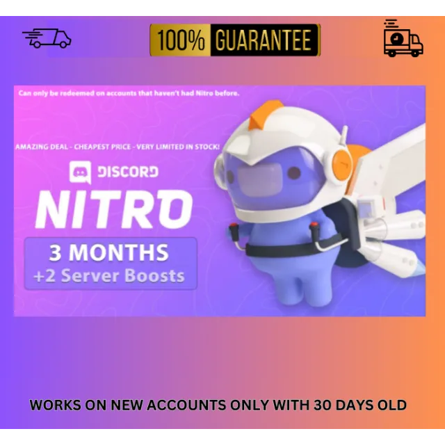 Discord Nitro 3 Months + 2 boosts - Other - Gameflip
