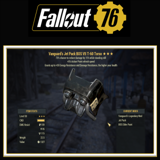 Vanguard T-60 Sentinel Power Armor S - Game Items - Gameflip