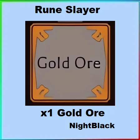 Rune Slayer | Gold ore - Other Game Item - Gameflip