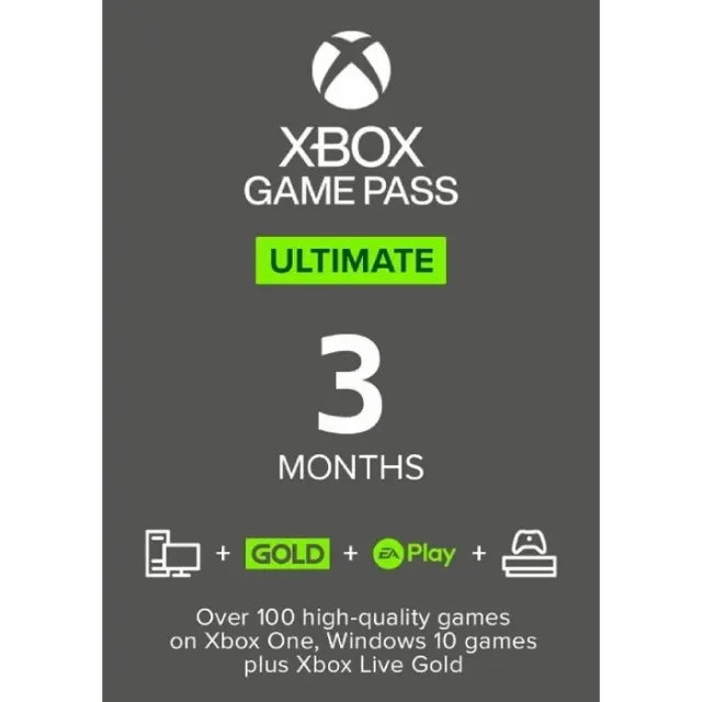 Xbox Game Pass Ultimate 3-Month (Global) - Xbox Game Pass Gift Card ...