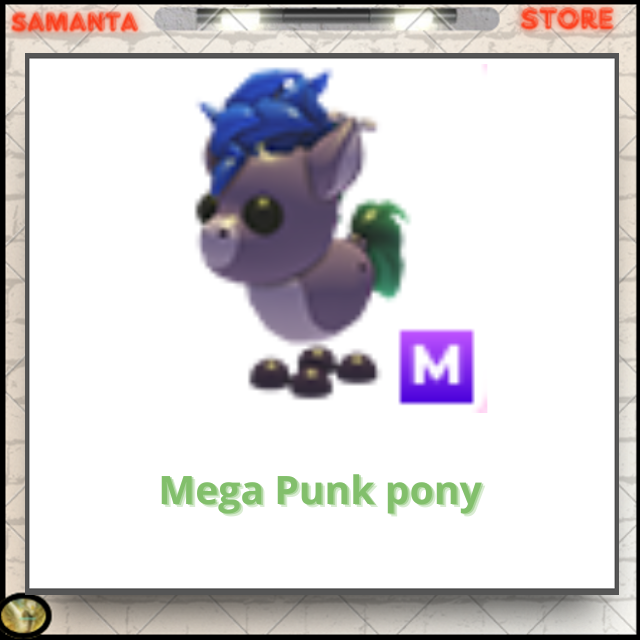 Mega Punk pony - Adopt Me Game Items - Gameflip