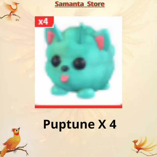 Puptune X 4 - Adopt Me Game Item - Gameflip