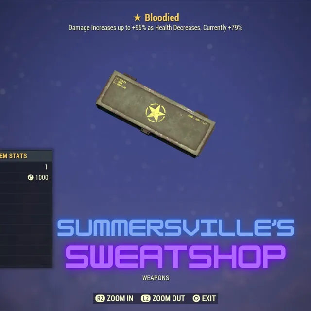 Bloodied Box Mod - Fallout 76 Game Items - Gameflip