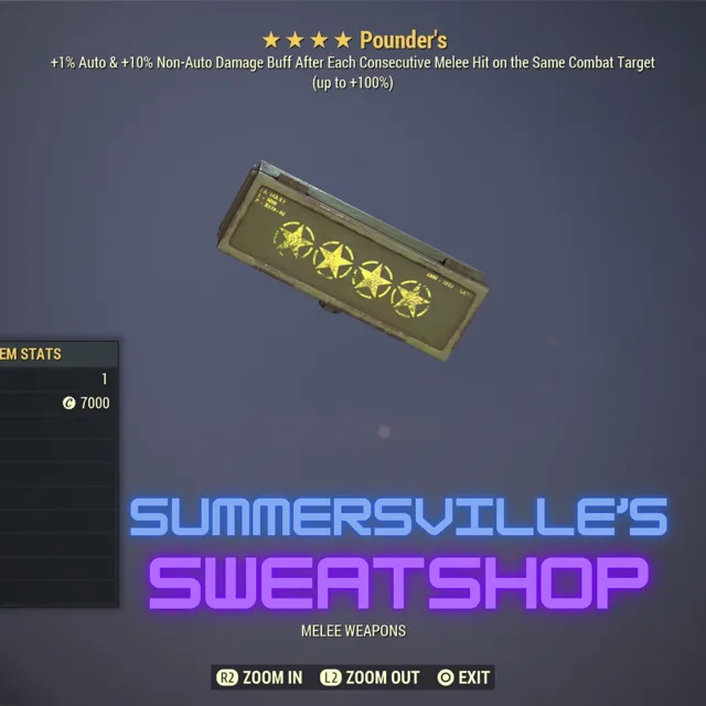 Pounder’s Box Mod - Fallout 76 Game Items - Gameflip