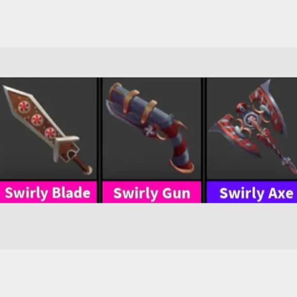 Bundle | Full Swirly Set MM2 - Spiel Artikel - Gameflip