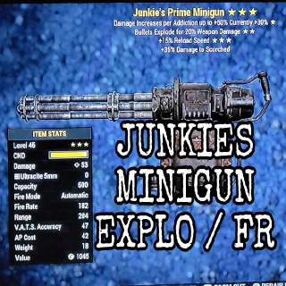 Weapon | Junkies JE Minigun - Game Items - Gameflip