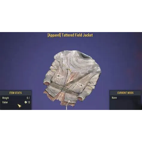 Tattered Field Jacket 1x - Fallout 76 Game Items - Gameflip