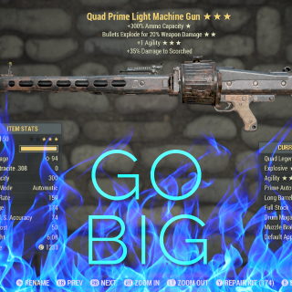 QE 1A Light Machine Gun - Game Items - Gameflip