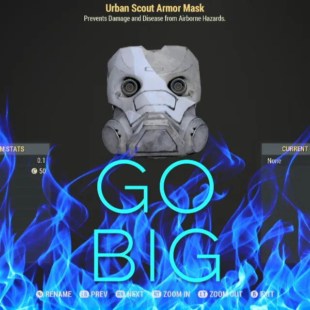 Urban Scout Armor Mask - Fallout 76 Game Items - Gameflip