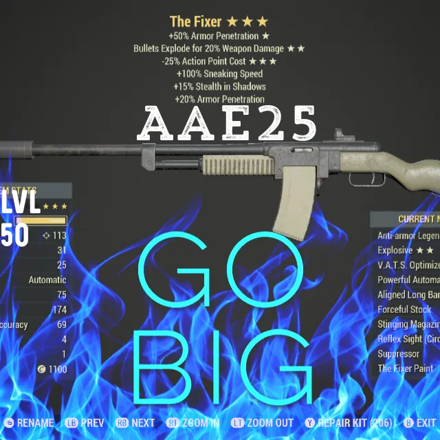 AAE25 Fixer - Fallout 76 Game Items - Gameflip