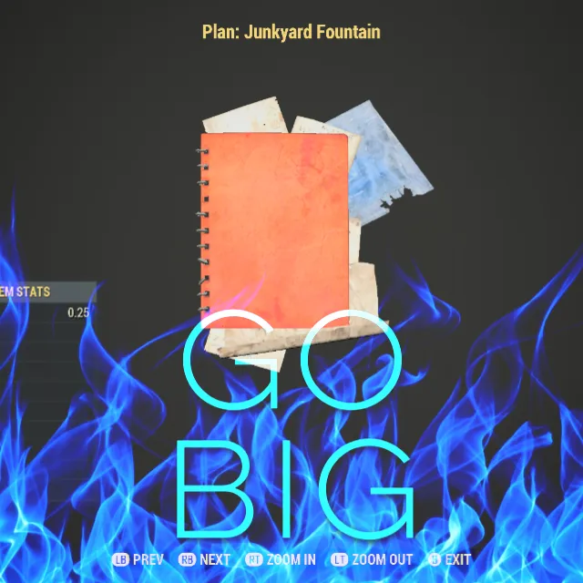 Junkyard Fountain - Fallout 76 Game Items - Gameflip