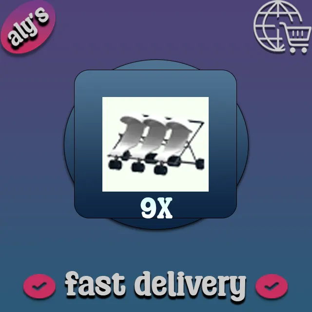 x9 Triple Stroller - Adopt Me Game Item - Gameflip