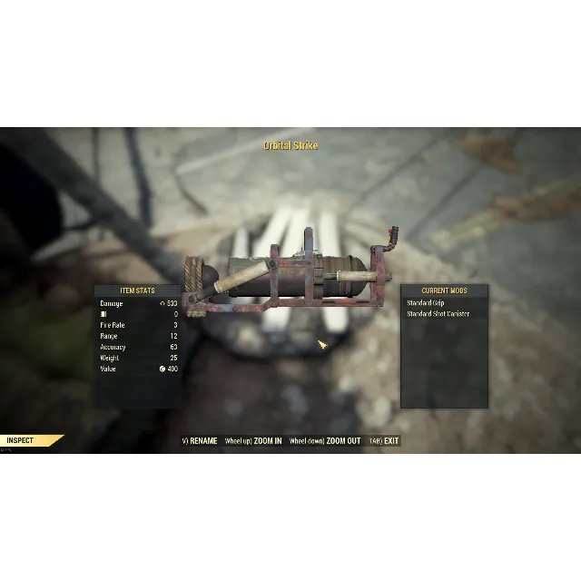 Collectable-Orbital Strike - Fallout 76 Game Item - Gameflip