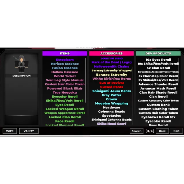 type soul: custom 2x dim shard - Type Soul Game Item - Gameflip