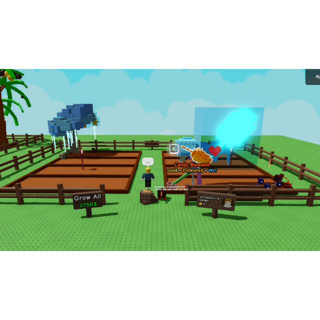 candy blossom and moon blossom account and stacked on bgsi - Grow a ...