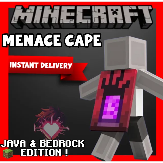 Minecraft - Menace Cape | Java & Bedrock Edition - Other Game Item ...