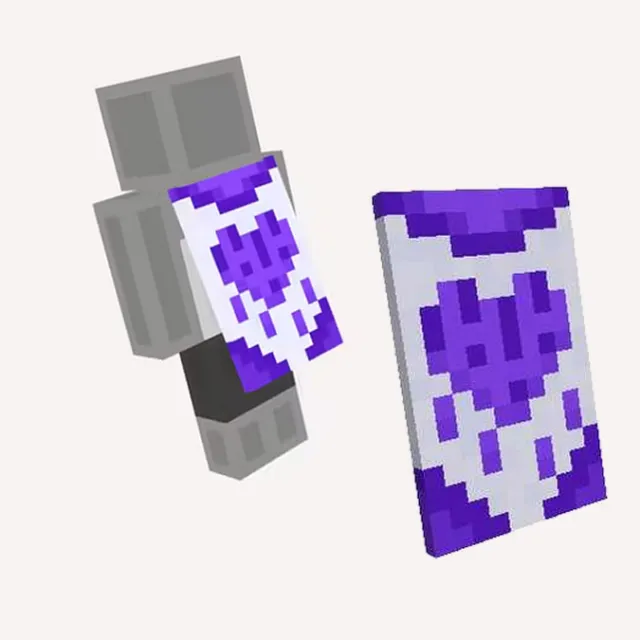 Minecraft Purple Heart Cape Java + Bedrock Edition - Minecraft Game ...