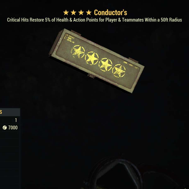 Conductor’s Mod Box - Fallout 76 Game Items - Gameflip