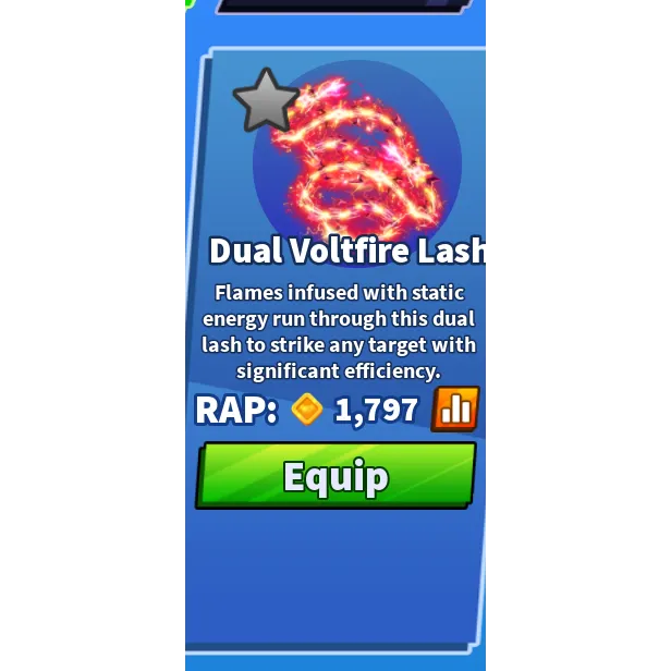 Dual Voltfire Lash | Dual Voltfire Blade Bundle - Blade Ball Game Items - Gameflip