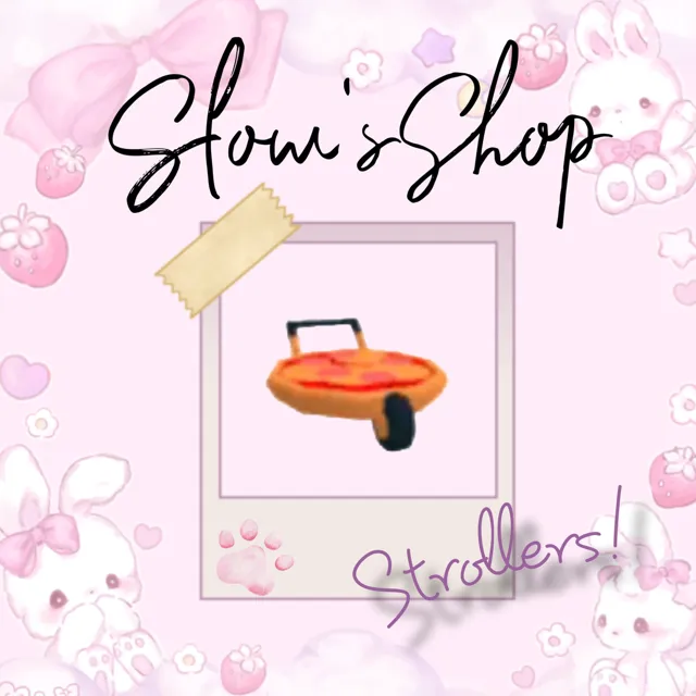 Adopt Me Pizza Stroller - Game Item - Gameflip