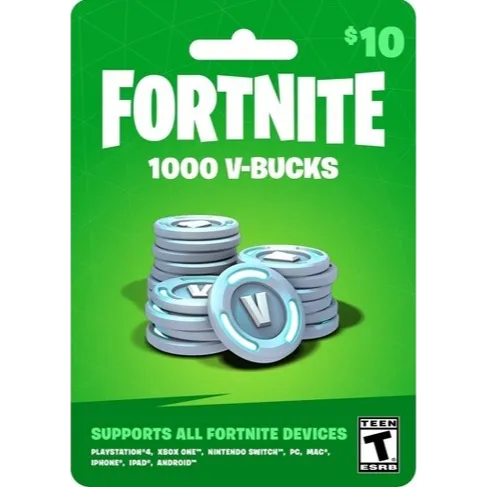 Fortnite 1000 V-Bucks Gift Card - Global VBucks - Other Gift Cards ...