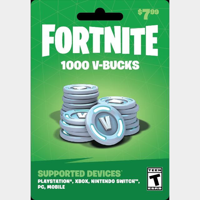 Fortnite 1000 V-Bucks Gift Card - Global VBucks - Other Gift Cards ...