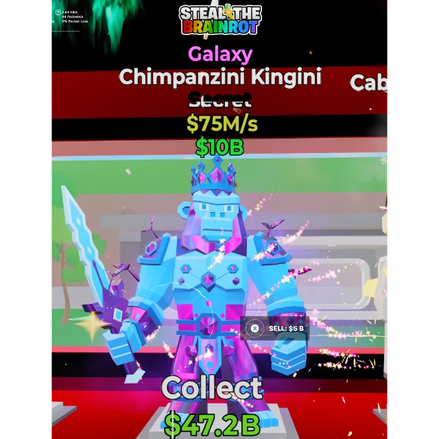 Galaxy Chimpanzini Kingini - Fortnite Game Item - Gameflip