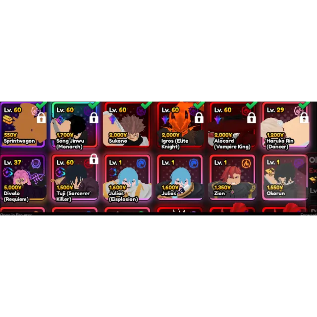 Insane Anime Vanguards Monarchs/Alucard/Divalo no set price just dm ...