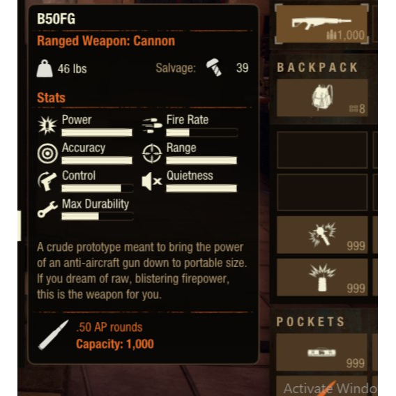Weapons | B50FG .50 AP Cap 1000 - Game Items - Gameflip