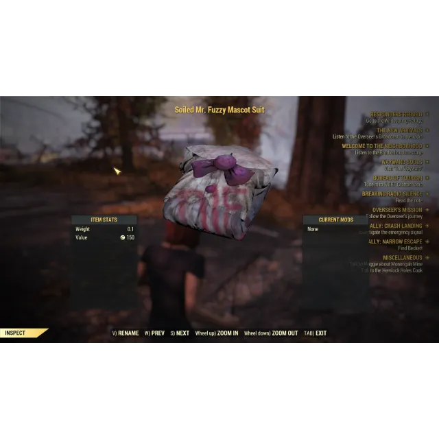 Apparel | Mr. Fuzzy costume+Hat - Fallout 76 Game Items - Gameflip