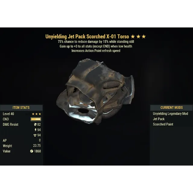 [PC] Unyielding Sentinel X-01 Power Armor Set (5/5 AP refresh ...