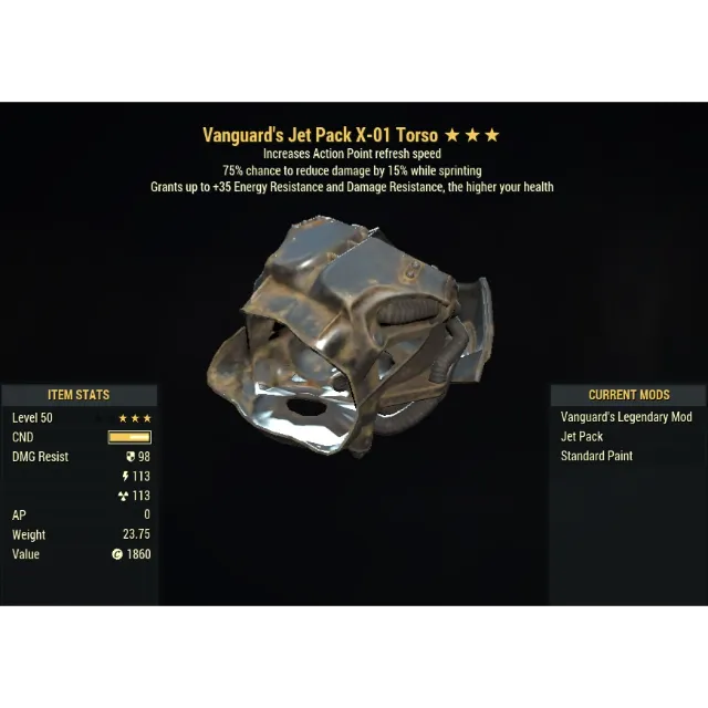 [PC] Vanguard's Cavalier X-01 Power Armor (5/5 AP refresh) - Fallout 76 ...