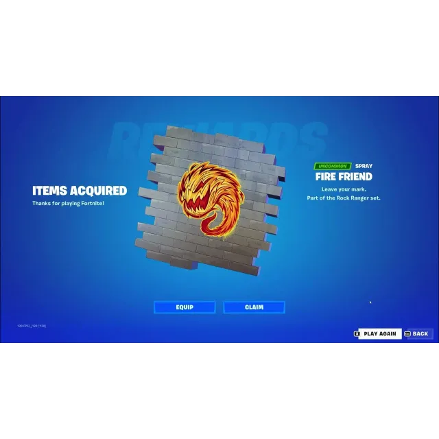 Fire Friend Spray - Fortnite Game Items - Gameflip