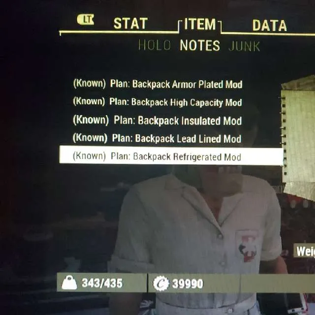 All Five Backpack Mods - Fallout 76 Game Item - Gameflip