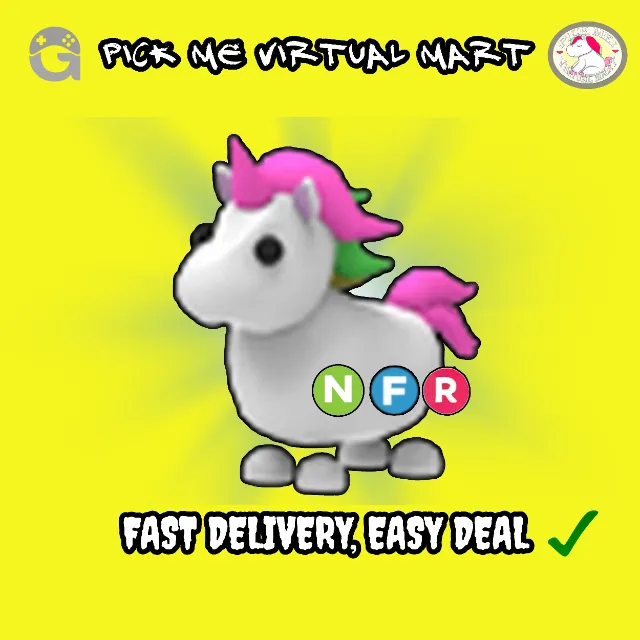 NEON NFR UNICORN - Adopt Me Game Item - Gameflip