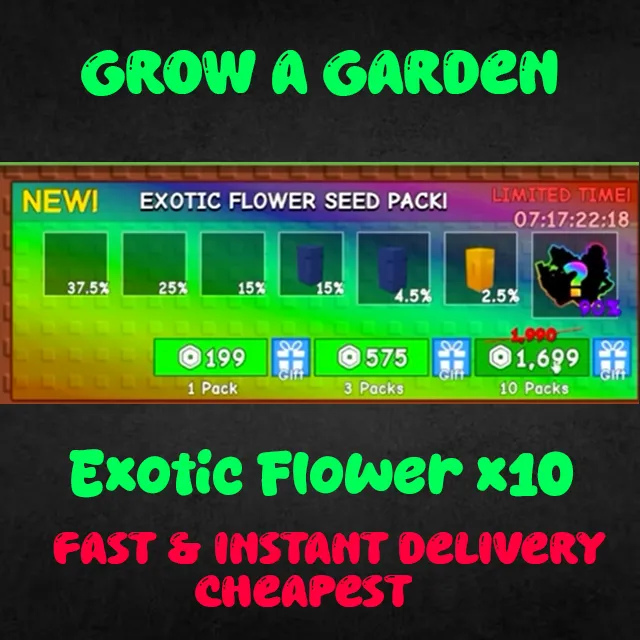 Grow A Garden Seed Pack - Game Item - Gameflip