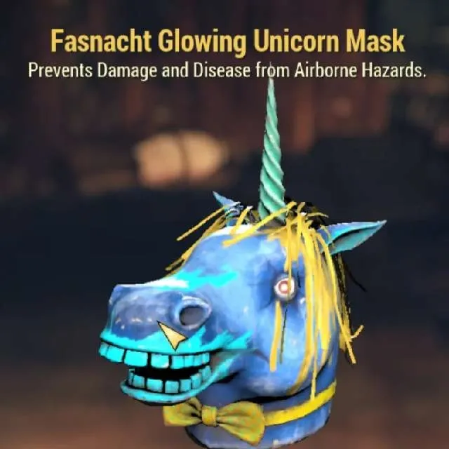 Fasnacht Glowing Unicorn - Fallout 76 Game Item - Gameflip