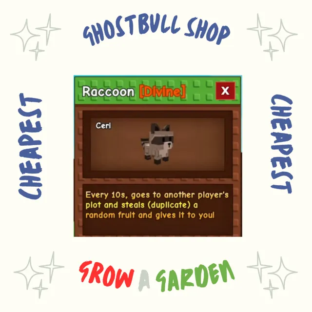 Raccoon - Game Item - Gameflip