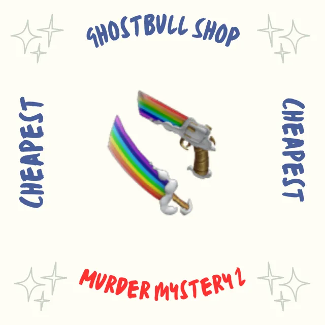Rainbow Set Mm2 - Murder Mystery 2 Game Item - Gameflip