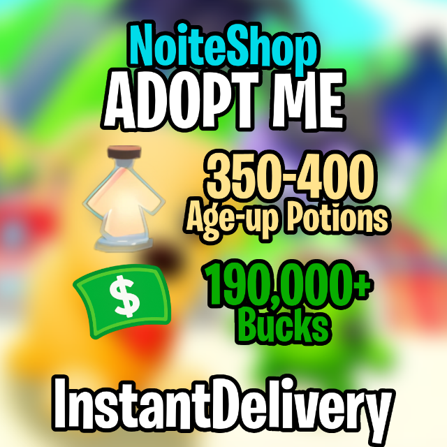 🐶 [Adopt Me] 🚀350-400 Age-up Potions 💲190-215K Bucks ⭐All Details ...
