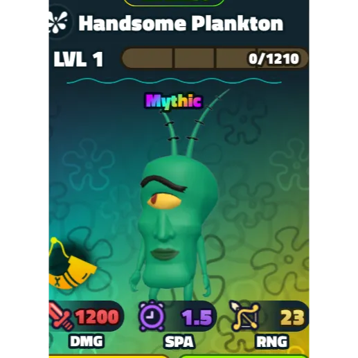 Handsome plankton spongebob tower - Game Item - Gameflip