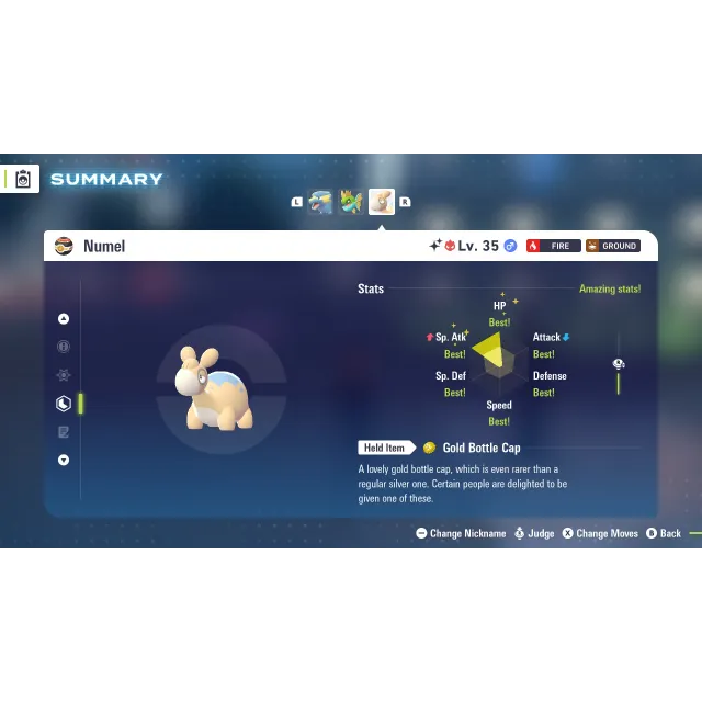 Shiny Alpha Numel Adamant Nature Fully Trained 6 IV for Pokemon Legends ...