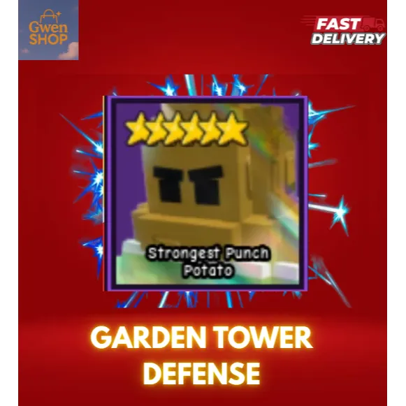 STRONGEST PUNCH POTATO GARDEN TOWER DEFENSE - Garden Tower Defense Game ...